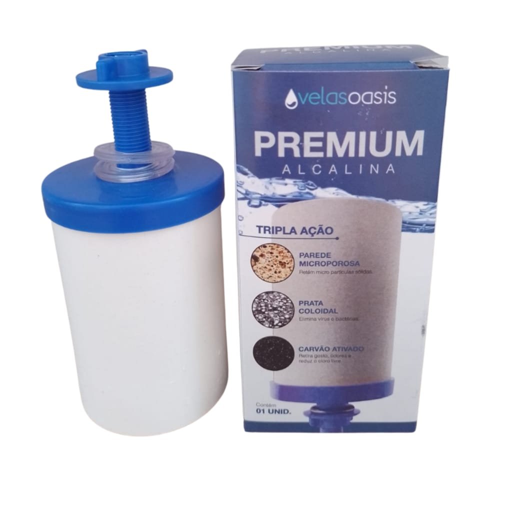 Vela para Filtro de Água de Barro Tripla Ação + Boia